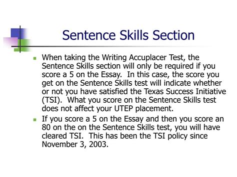 Ppt Accuplacer Writing Test Powerpoint Presentation Free Download