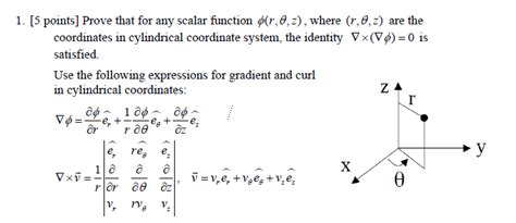 Solved Prove That For Any Scalar Function Phir Theta Z