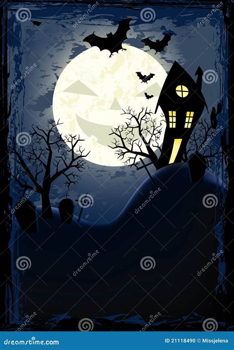 Halloween Grunge Poster Stock Vector Illustration Of Happy 21118490