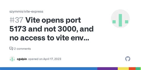 Vite Opens Port 5173 And Not 3000 And No Access To Vite Env From Serverjs · Issue 37