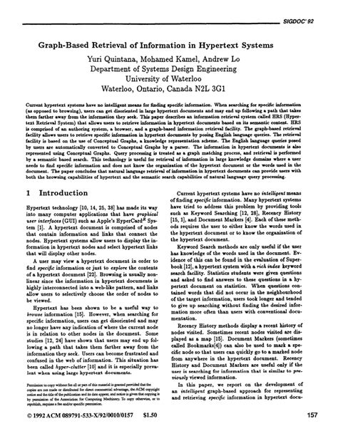 pdf graph based retrieval of information in hypertext systems