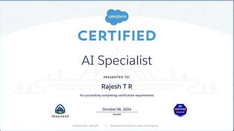 Rajesh T R On Linkedin Salesforce Aispecialist Iamarchitect