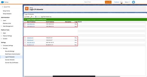 whitelisting deselect segment ip deselect