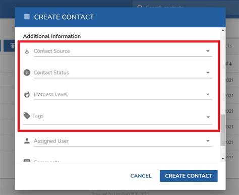 Create A New Contact Liondesk