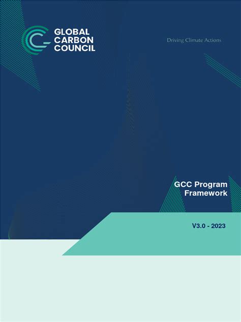 Gcc Program Framework V30 1 Pdf Carbon Offset Clean