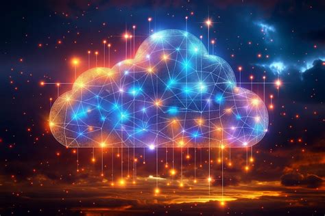 Cloud Computing Network Premium Ai Generated Image
