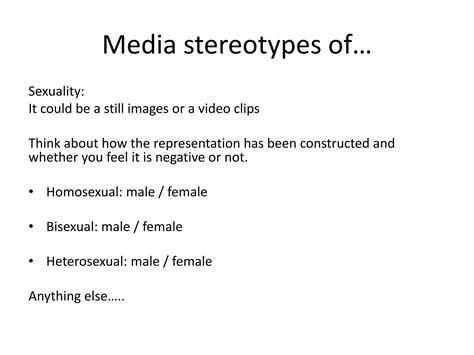 Representation Of Sexuality PPT