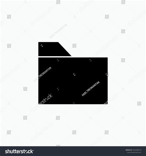 Folder Icon Data Illustration Simple Vector Stock Vector Royalty Free Shutterstock