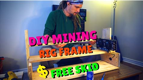 DIY Mining Rig Frame One Old Skid Turns Into Mining Rig Frame YouTube