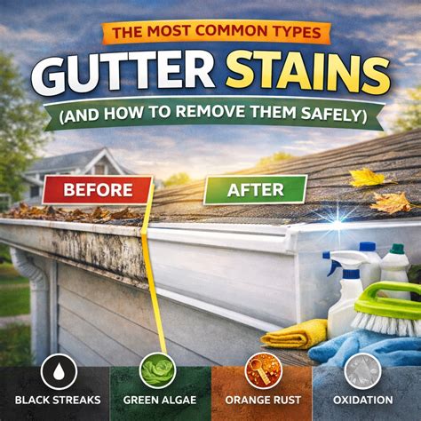 Gutter Stains The Most Common Types And How To Remove Them Safely