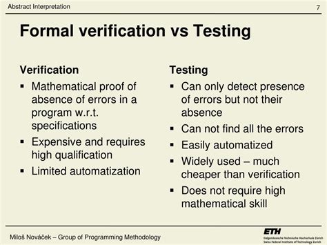 Ppt Abstract Interpretation Framework For Verifying Software