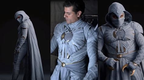 Oscar Isaac Trying On Moon Knight Suit For The First Time - YouTube