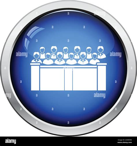 Jury icon. Glossy button design. Vector illustration Stock Vector Image & Art - Alamy