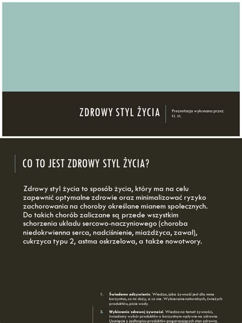 Zdrowy Tryb Życia Nina I Malwina Pdf