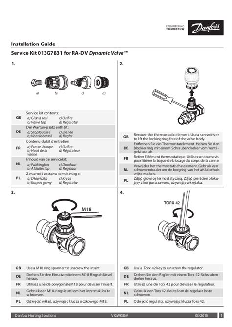 Danfoss 013g7831 Installation Guide