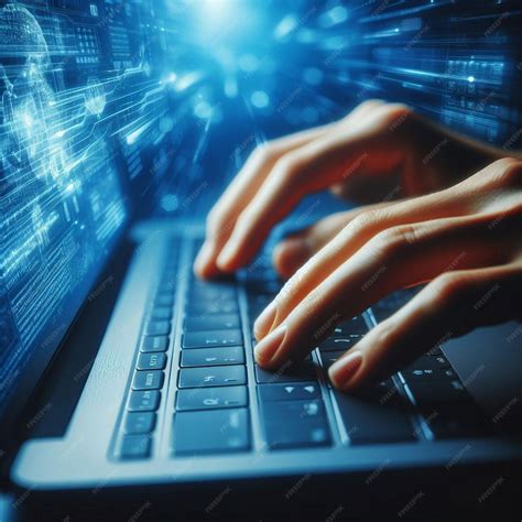 Close Up Of Human Hands Typing On Computer Keyboard Internet And