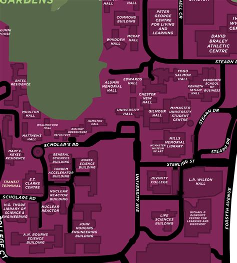 Mcmaster University Map Print Jelly Brothers