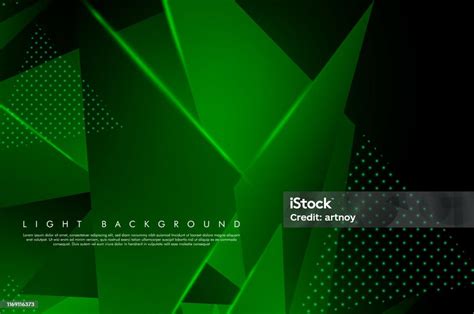 삼각형 배경입니다 3d 삼각형의 추상 구성 현대 녹색의 기하학적 배경은 절연 블랙 3차원 형태에 대한 스톡 벡터 아트 및 기타