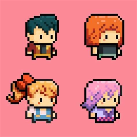 Mini Pixel Art Character Pixel Art Characters A Retro Gaming