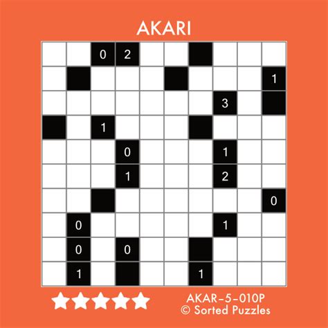 Akari AKAR 5 010P Sorted Puzzles