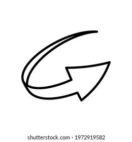 Simple Loop Circle Arrow Icon Stock Vector Royalty Free 1972919582 Shutterstock