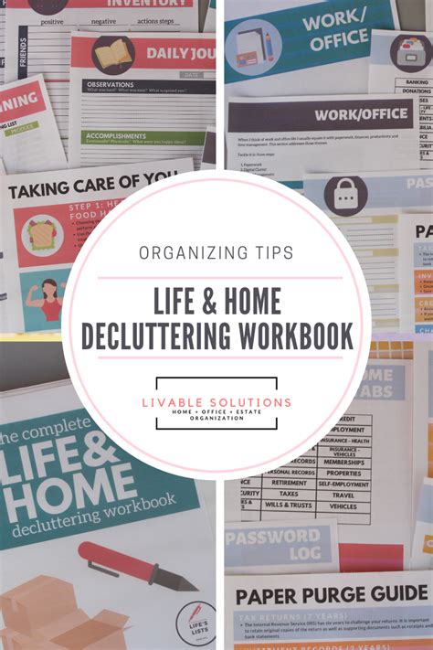 Life Home Decluttering Workbook Printable