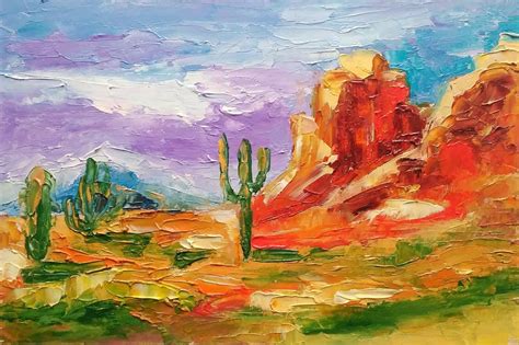 Sonoran Desert Landscape Paintings
