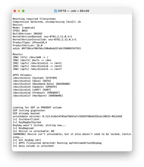 Ios 16 Extracting The File System And Keychain From A11 Devices