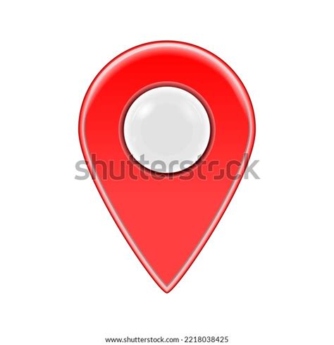 Red Map Icon Set Isolated On Stock Illustration 2218038425 Shutterstock