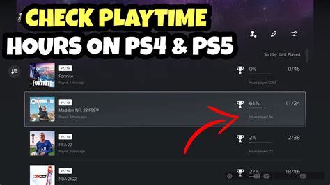 How To Check How Many HOURS YOU PLAYED On PS4 & PS5 GAMES! (Easy Method ...