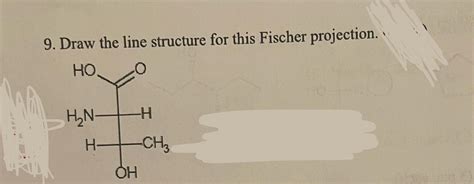 Solved Draw the line structure for this Fischer projection. | Chegg.com