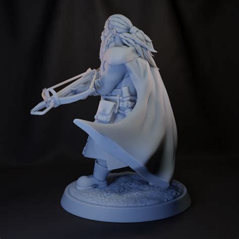 3d Printable Dwarf Ranger Mini By Kurt