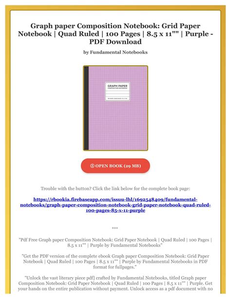 Pdf Free Graph Paper Composition Notebook Grid Paper Notebook Quad
