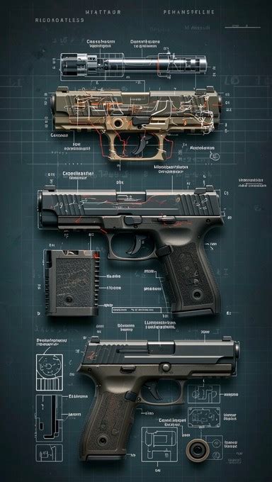 Free Pistol Technical Diagram Image Firearm Pistol Diagram