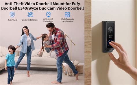 Anti Theft Video Doorbell Mount For Eufy Doorbell E340wyze Duo Cam