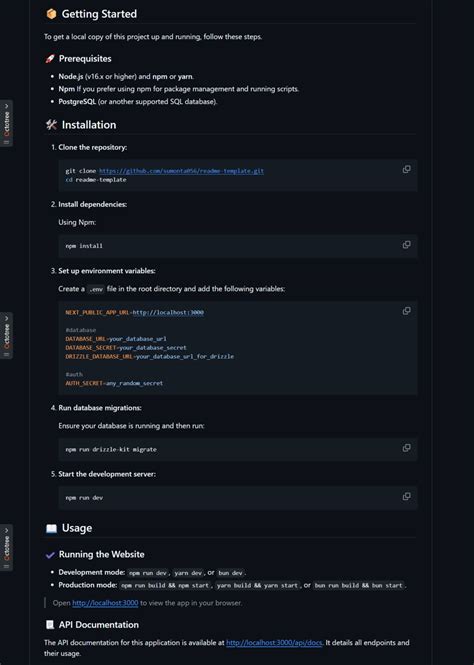 GitHub Readme Template For Personal Projects DEV Community