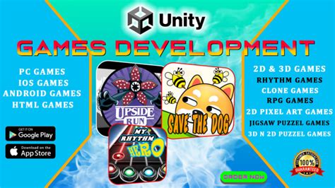 Game Develop Unity 2d And 3d Ios Android Web And Pc By Malindakash