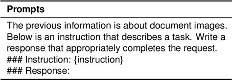 table 1 from layoutllm large language model instruction tuning for visually rich document