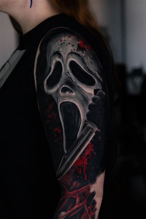 18 Horror Themed Tattoos That Celebrate Your Love For Scary Movies