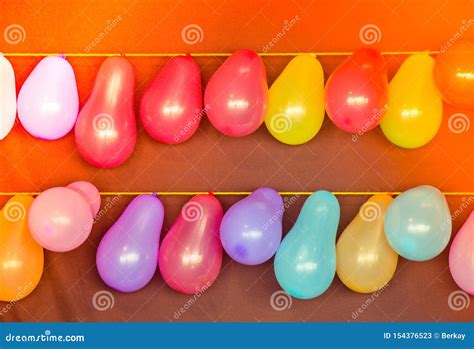 Balloon Shooting Game With Balloons On A String Stock Image Image Of Anniversary Summer