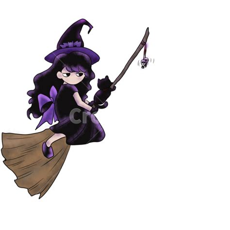 마녀 할로윈 축제 여자그림 빗자루타는 사진이미지일러스트캘리그라피 Ttomiming작가