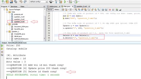 xml dom xóa node có product id 2 save vào file question 5 xml ~ thế