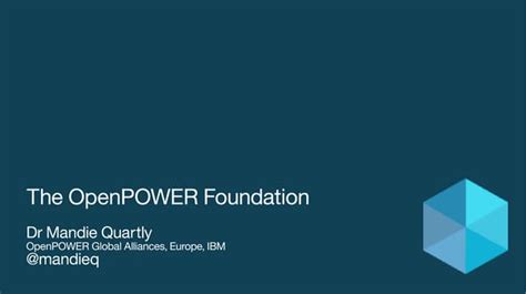 introduction to the openpower foundation open source days event ppt