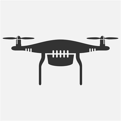 Premium Vector Quadcopter Vector Icon Isolated On White Background