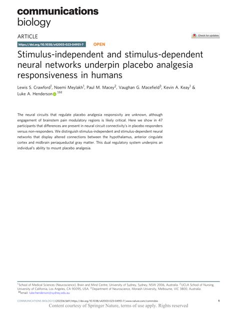 pdf stimulus independent and stimulus dependent neural networks