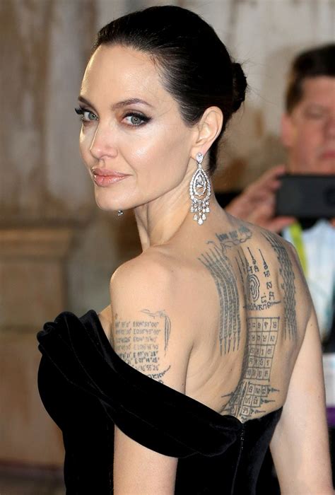 10 Amazing Angelina Jolie Tattoos And Their Meanings
