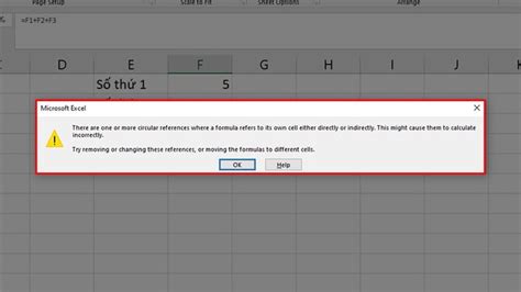 khắc phục lỗi circular references trong excel một cách hoàn hảo mytour