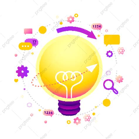 Creative Light Bulb Vector Art Png Vector Light Bulb Design Vector