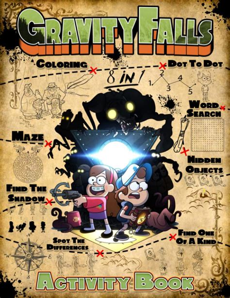 Buy Gravity Falls Activity Book Great T Coloring Dot To Dot Find