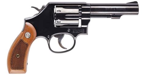 Smith And Wesson Model 10 38 Sw Special K Frame Revolver With Wood Grips